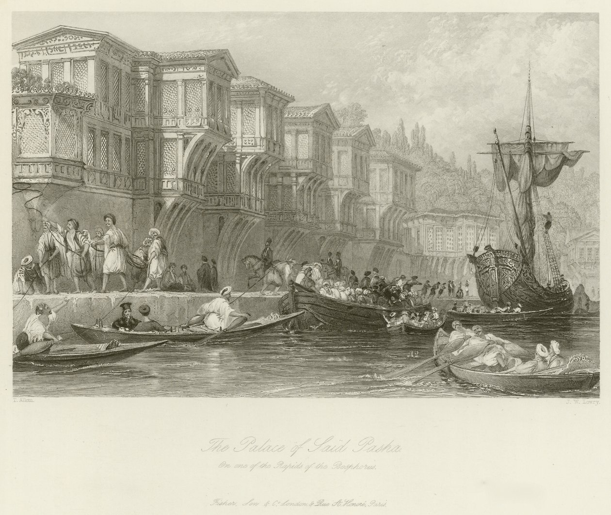 The Palace of Said Pasha by Thomas Allom: Fine art print