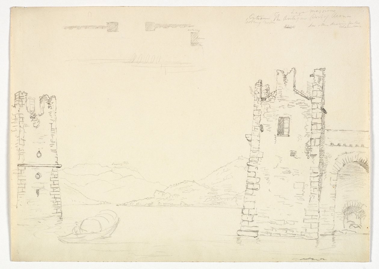 Antique Port of Arona, Lago Maggiore by Thomas Cole