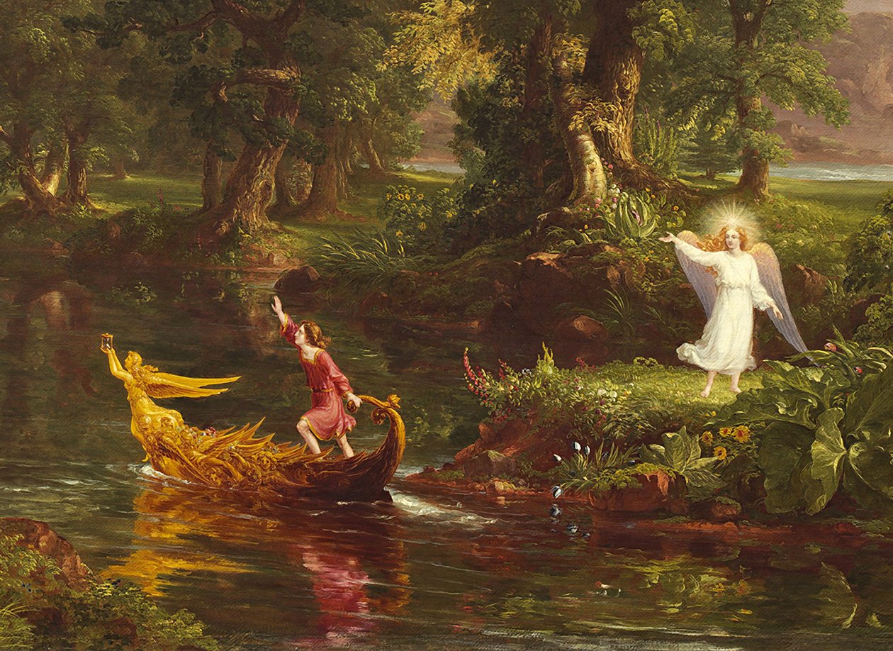 The Voyage of Life: Youth (detail) by Thomas Cole