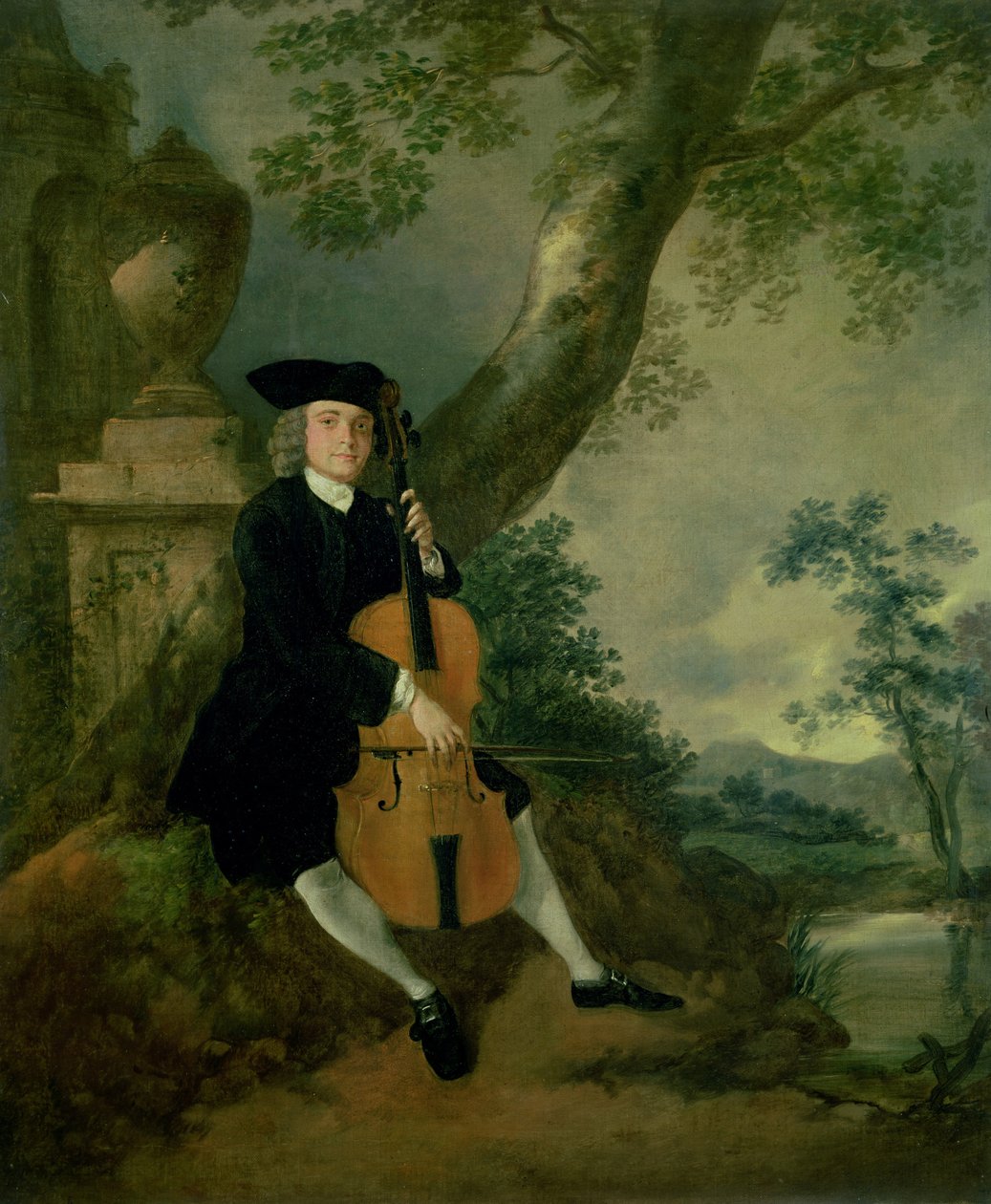 The Rev. John Chafy Playing a Cello by Thomas Gainsborough