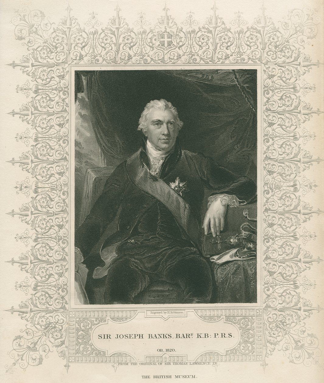 Sir Joseph Banks by Thomas Lawrence: Buy fine art print