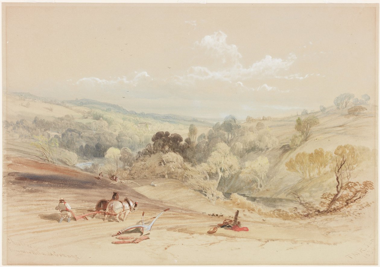 Chesters from Walwick Grange by Thomas Miles II Richardson