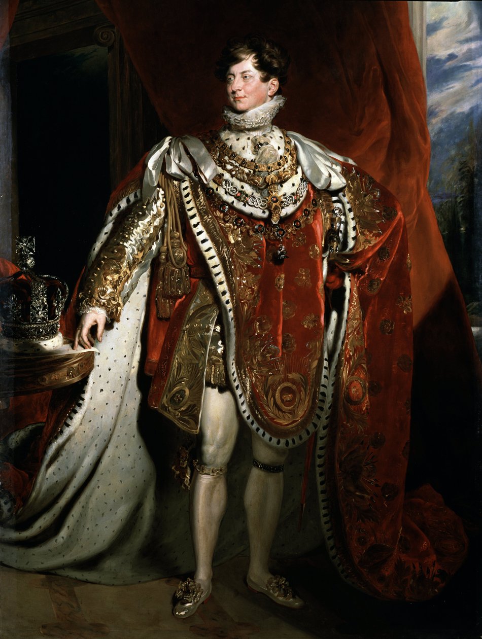 Portrait of King George IV of England (detail)