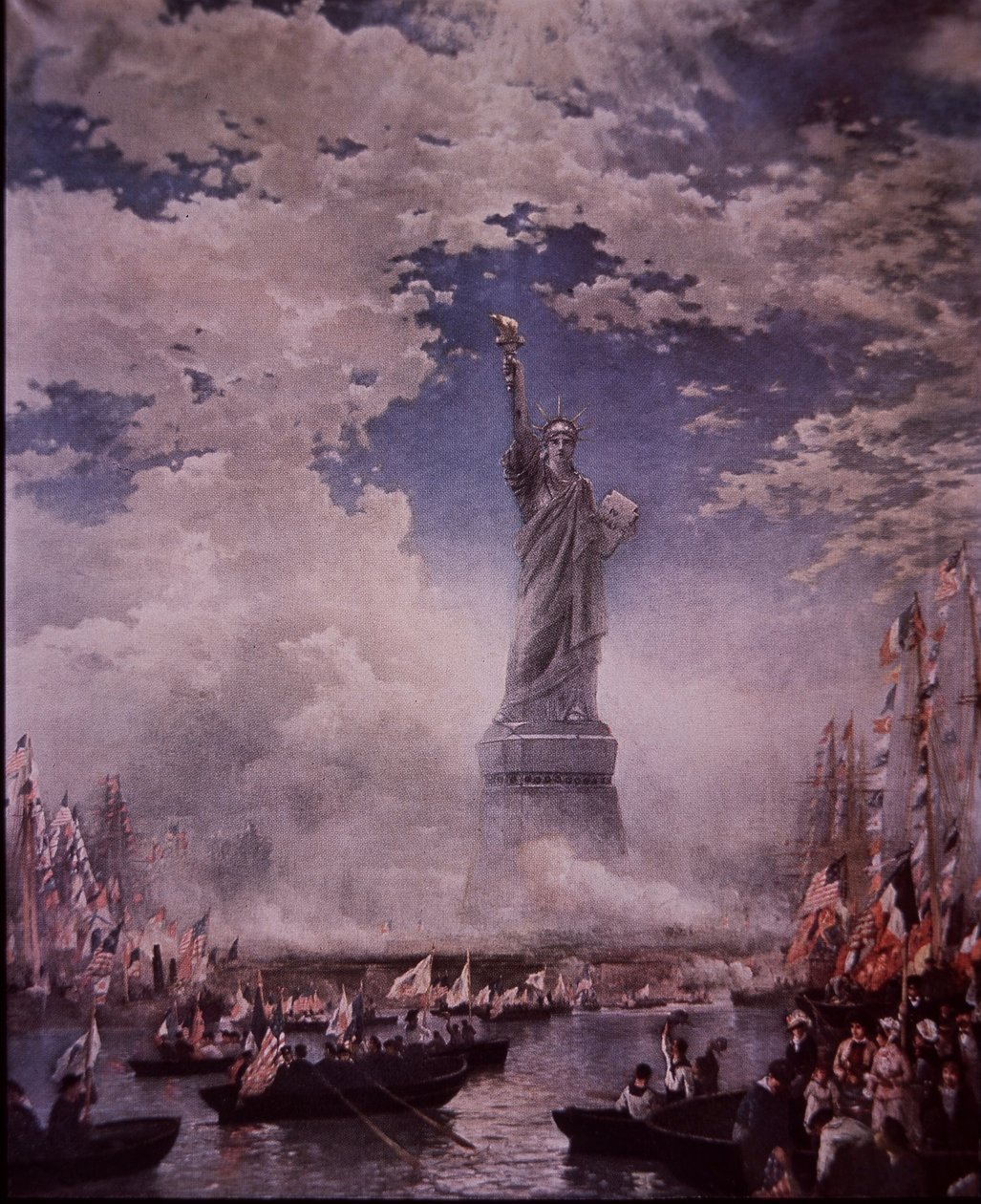 Unveiling of the Statue of Liberty in New York Harbor, 28 October 1886