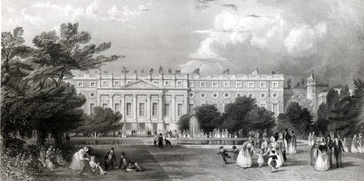 Hampton Court Palace by Thomas Allom: Buy fine art print