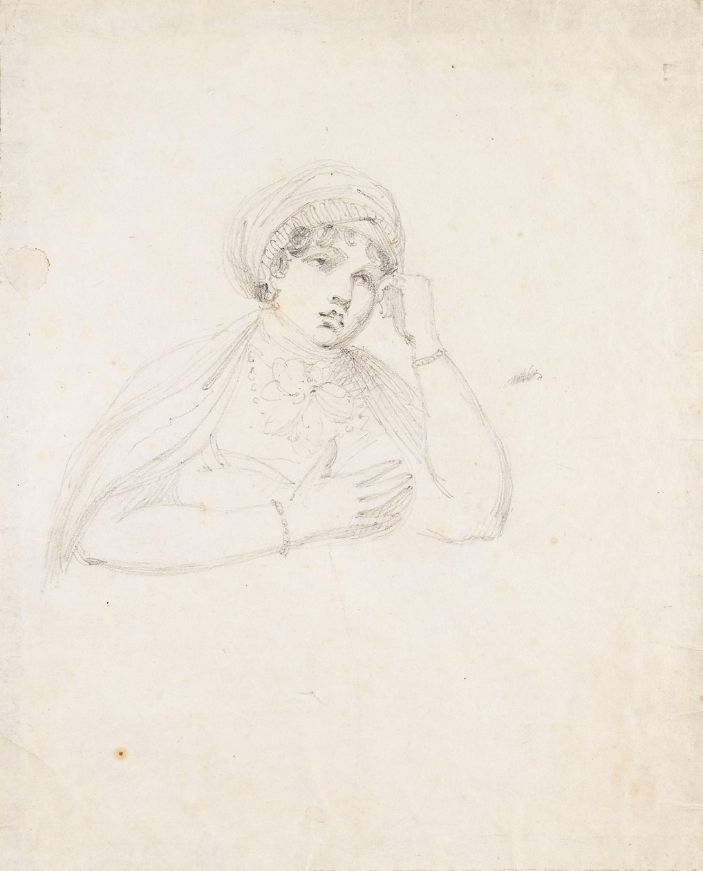 Emma Hamilton from Life by Thomas Baxter: Fine art print