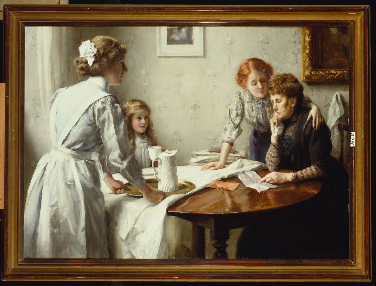 The Letter by Thomas Benjamin Kennington: Fine art print