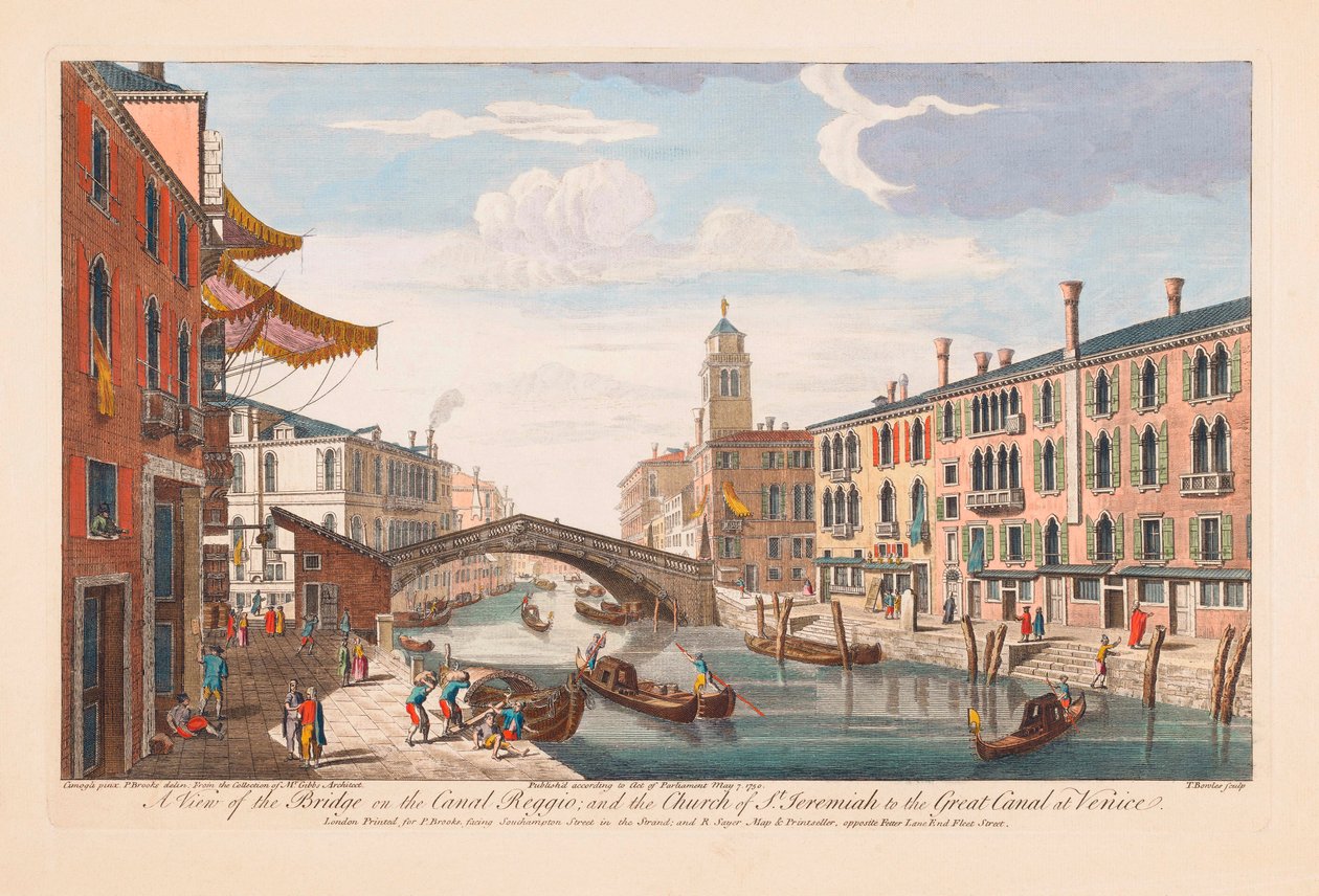 Venice, Italy circa 1750 by Thomas Bowles: Fine art print
