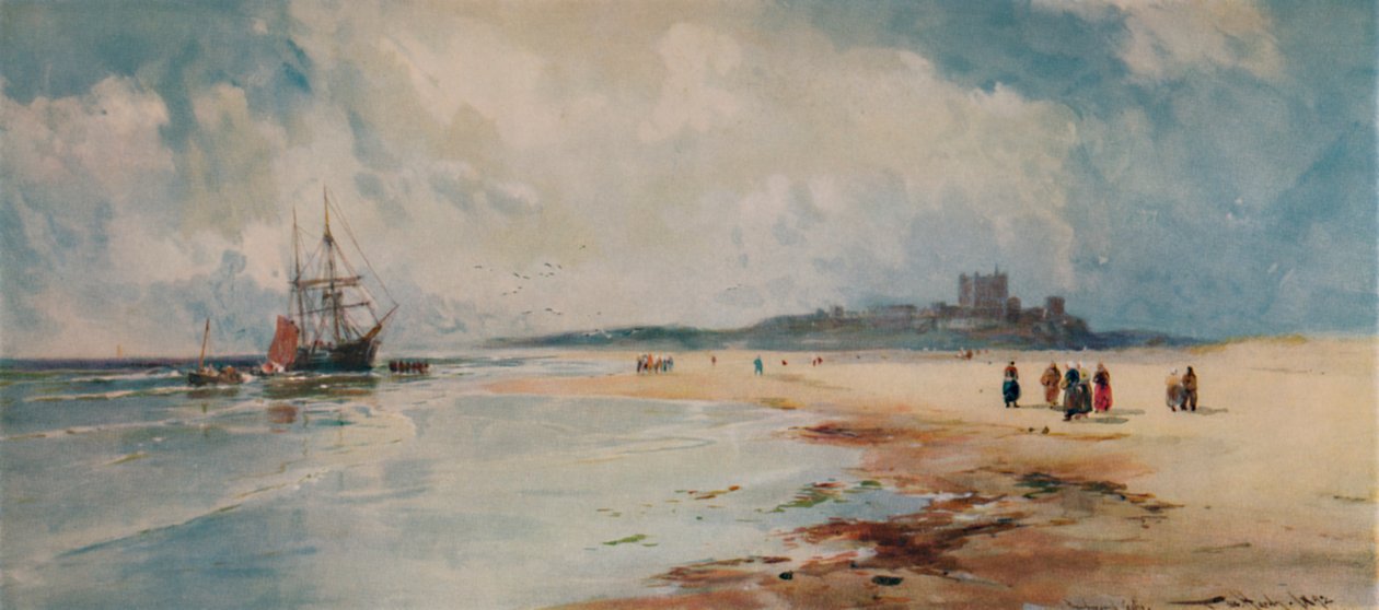 Bamborough Castle by Thomas Bush Hardy: Buy fine art print