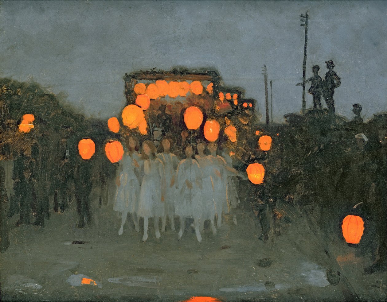 The Lantern Parade by Thomas Cooper Gotch: Fine art print