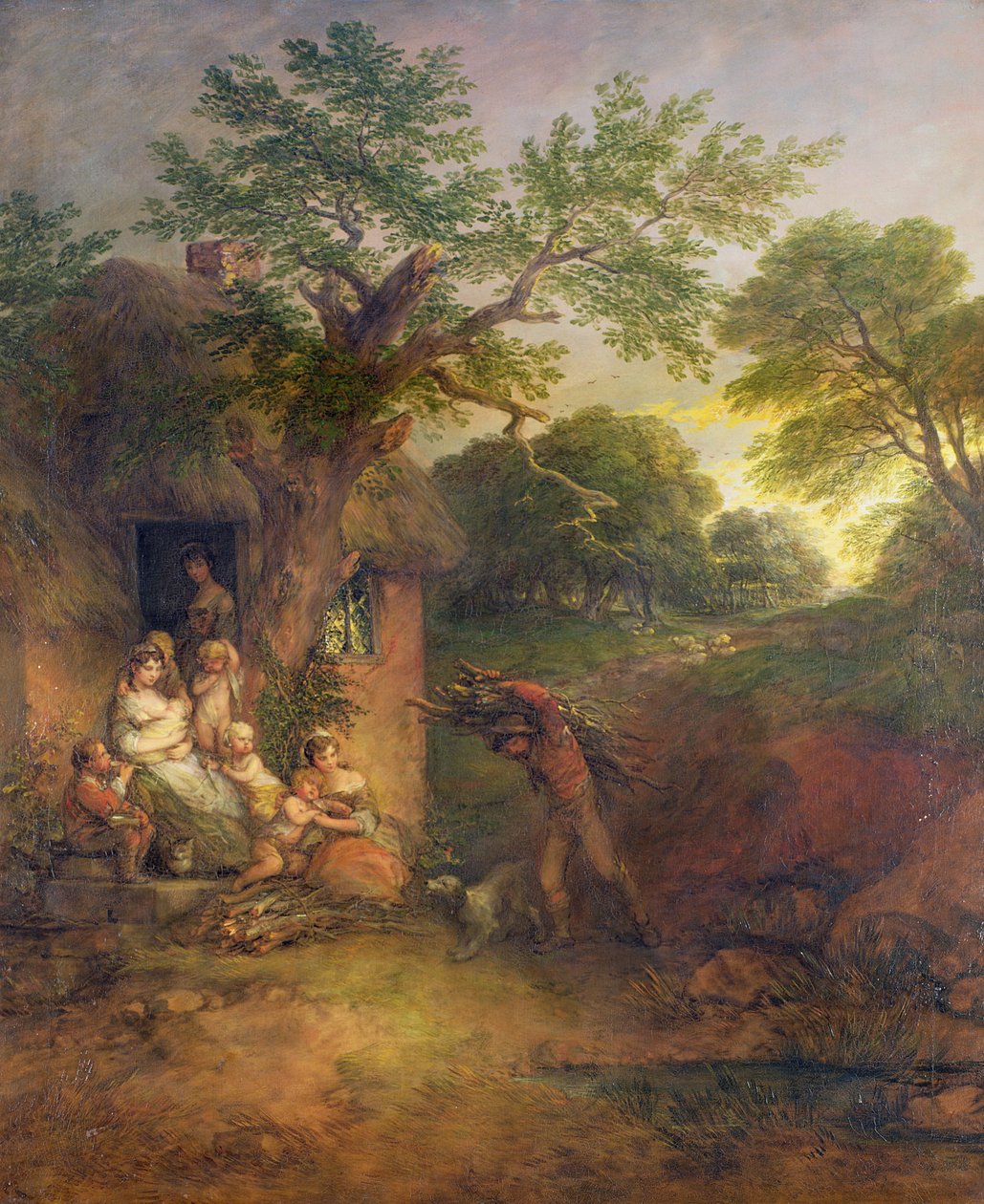 Woodcutter's Home by Thomas Gainsborough: Fine art print