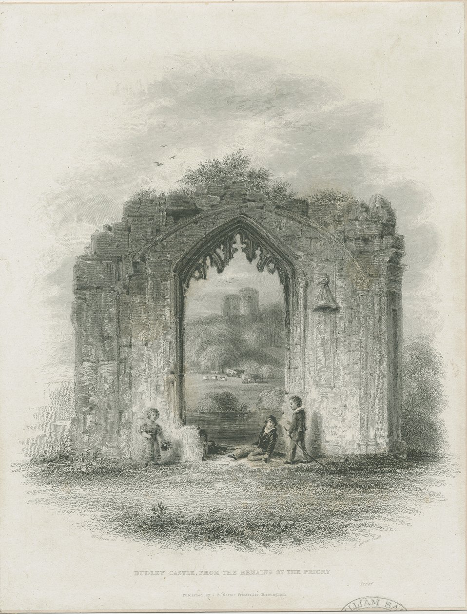 Dudley Castle - The Keep by Thomas Garner: Fine art print