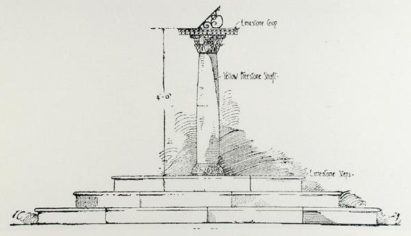 Sundial, from Thomas Mawson's 'The Art and Craft of Garden Making ...