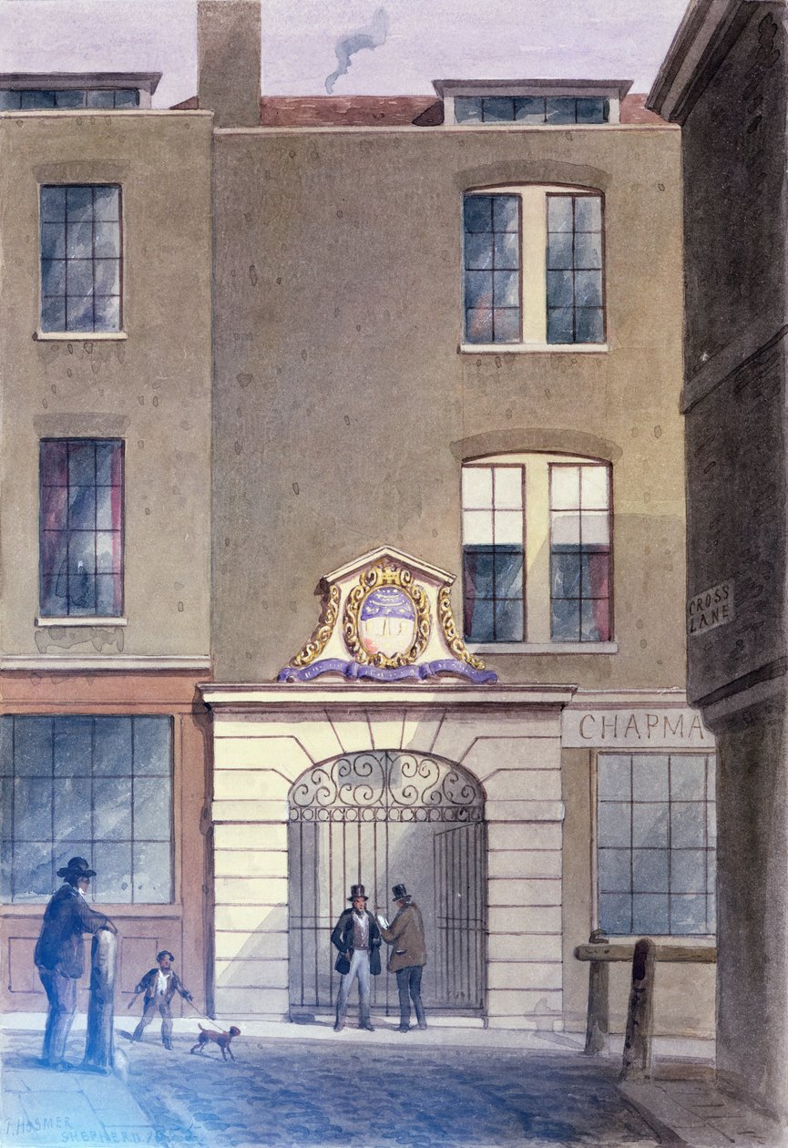 The Entrance to Bakers' Hall by Thomas Hosmer Shepherd