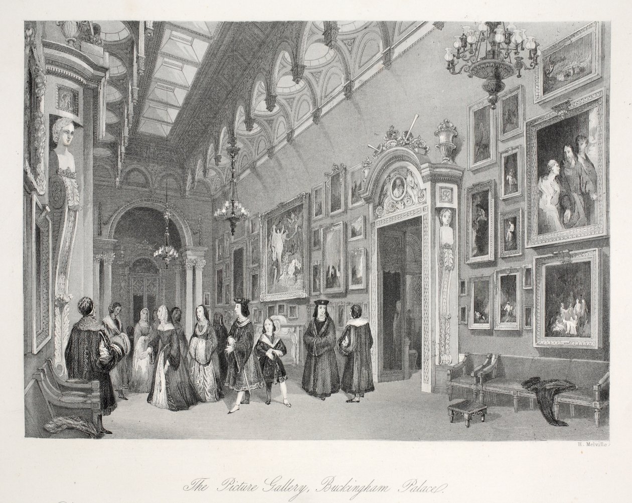 The Picture Gallery at Buckingham Palace, from 'London Interiors with ...