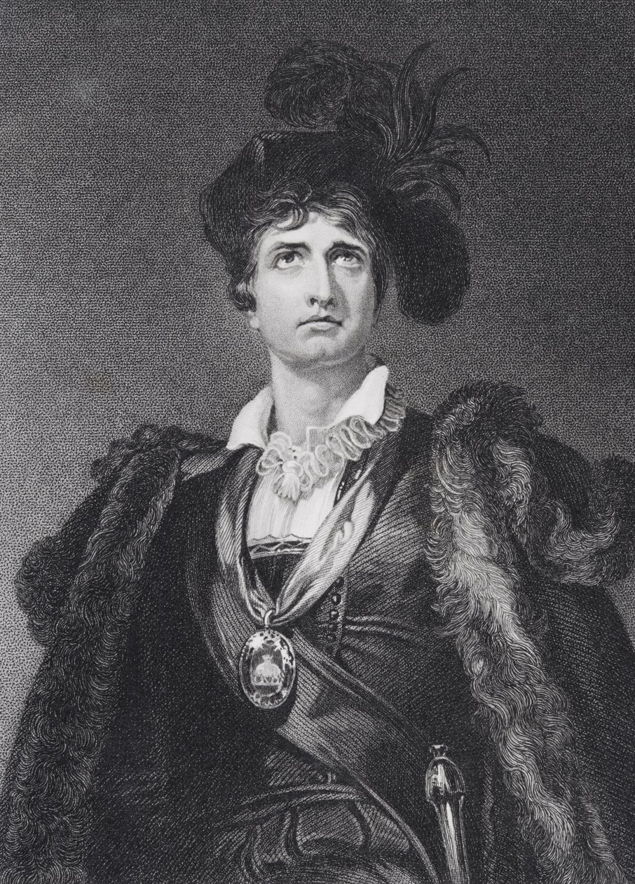 John Philip Kemble as Hamlet, engraved by G. Adcock