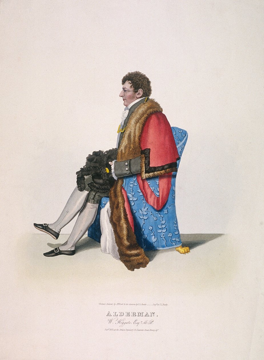 Alderman Sir William Heygate, Seated and in Civic Costume Showing Robe ...