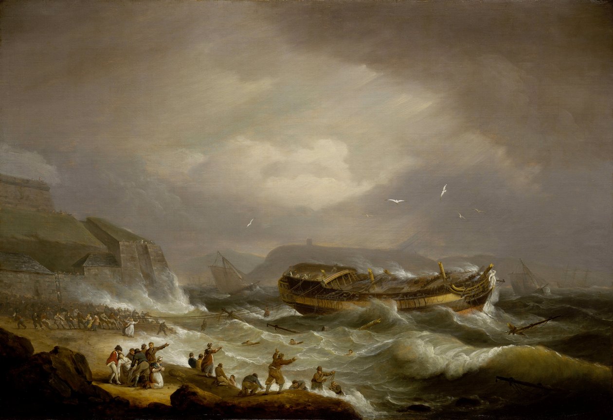 The Shipwreck of an East India Company Trading Ship 'Dutton', Opposite ...