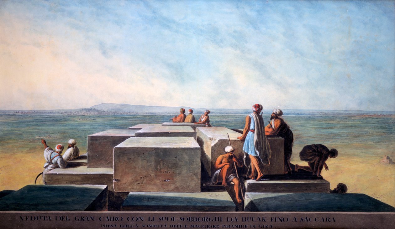 Top of the First Pyramid of Giza, 1794 by Thomas Milton