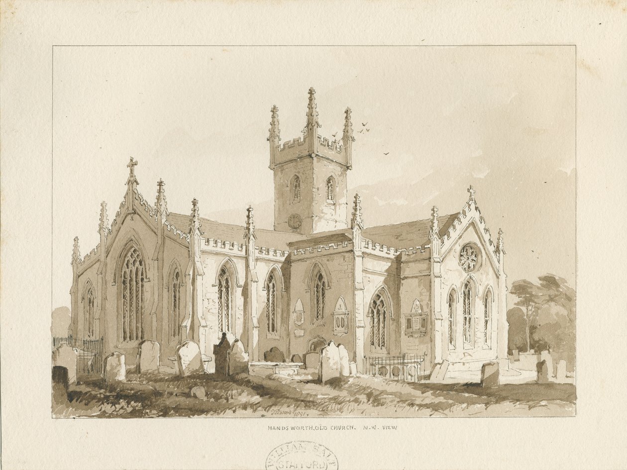 Handsworth Church by Thomas Peploe Wood: Fine art print