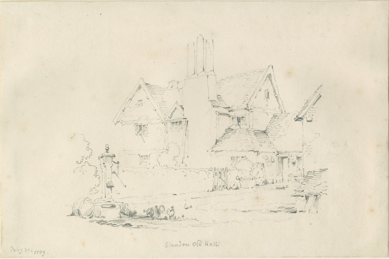 Standon Hall by Thomas Peploe Wood: Buy fine art print