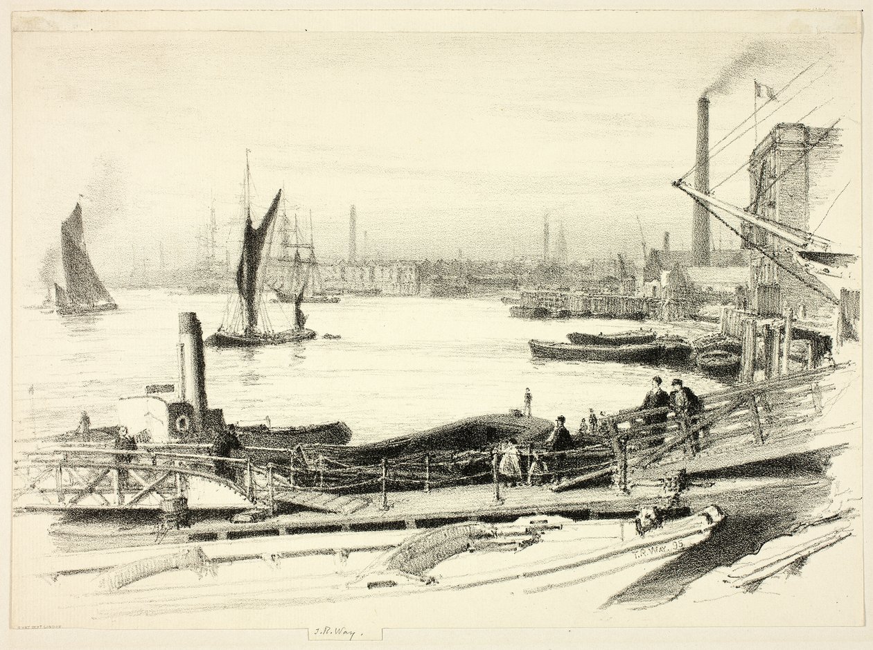 West India Dock by Thomas Robert Way: Buy fine art print