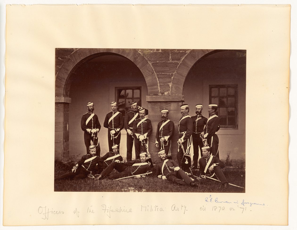 Officers of the Fifeshire Militia Artillery by Thomas Rodger