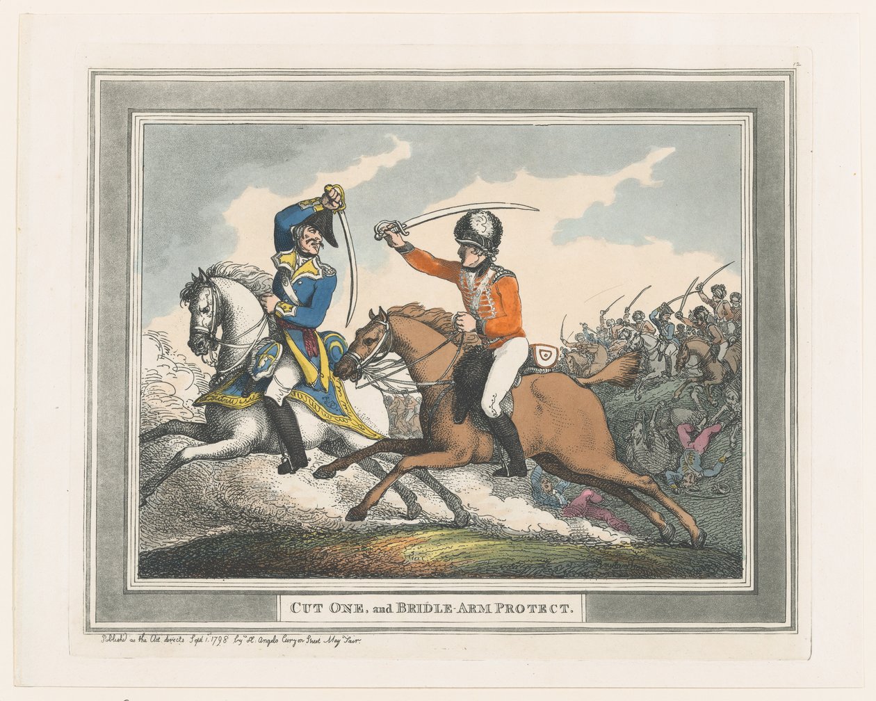 Cut One and Bridle Arm Protect by Thomas Rowlandson