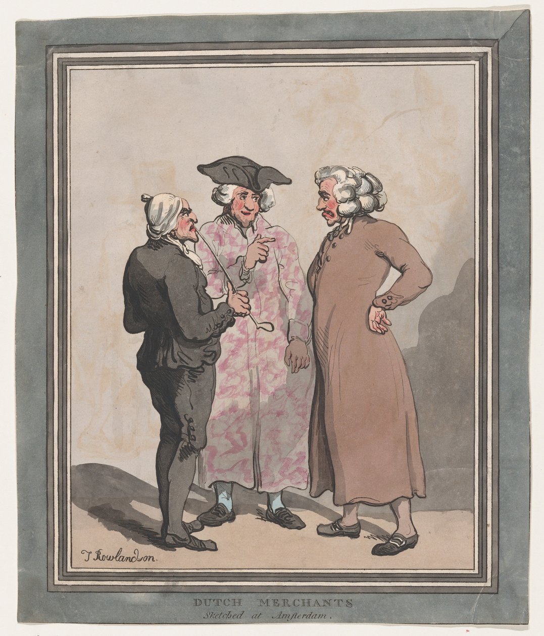 Dutch Merchants Sketched at Amsterdam, 1796-97
