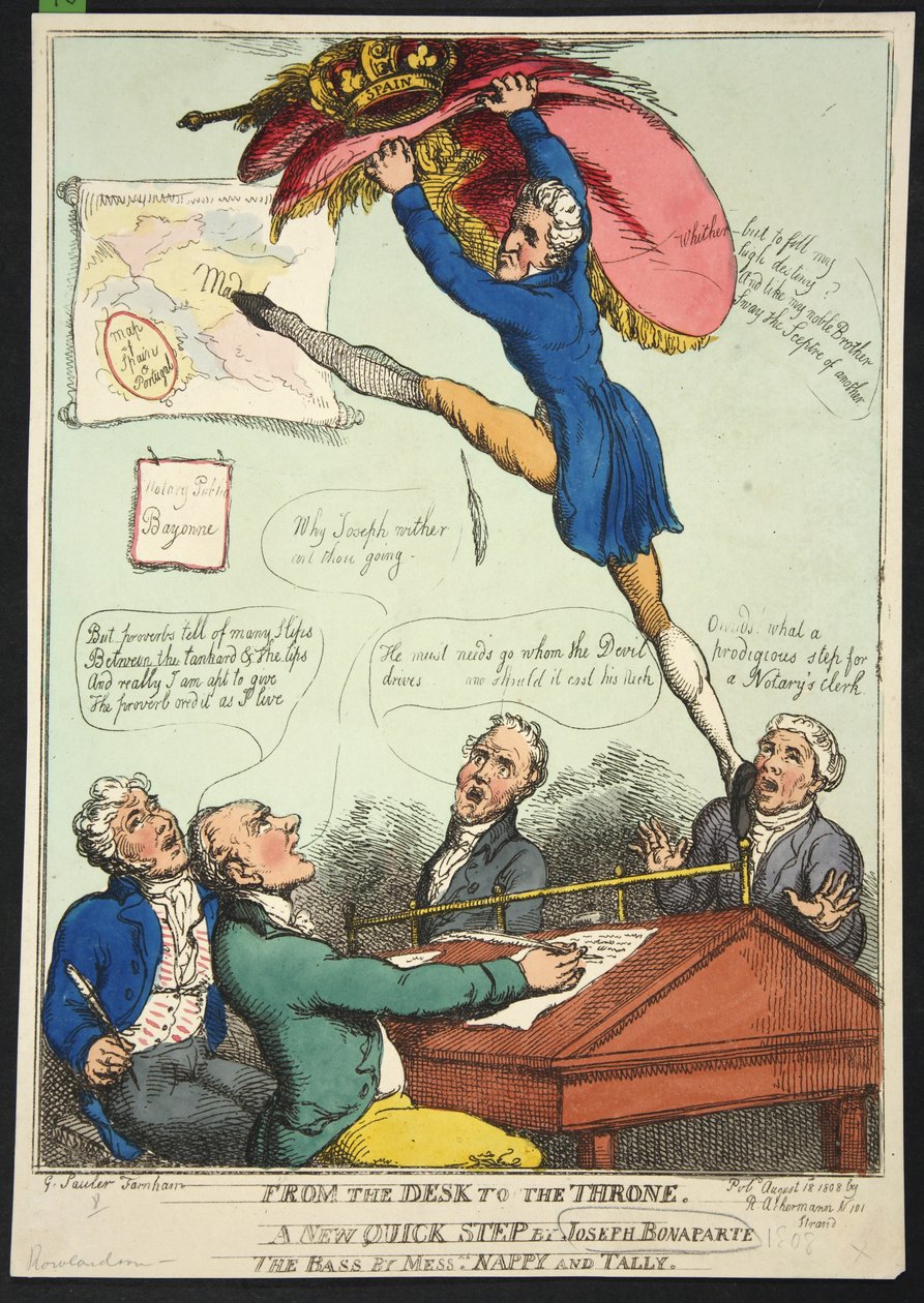 From the Desk to the Throne. A New Quick Step by Joseph Bonaparte. The ...