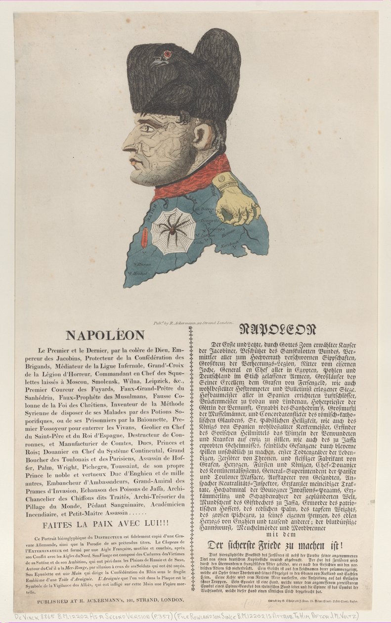 Napoleon, March 1814 by Thomas Rowlandson: Fine art print