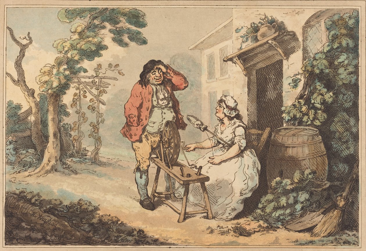 Rustic Courtship, 1785 by Thomas Rowlandson: Fine art print