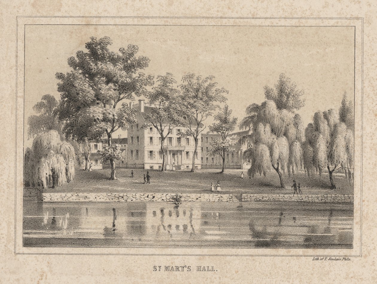 St. Mary's Hall, 1850 by Thomas S. Sinclair