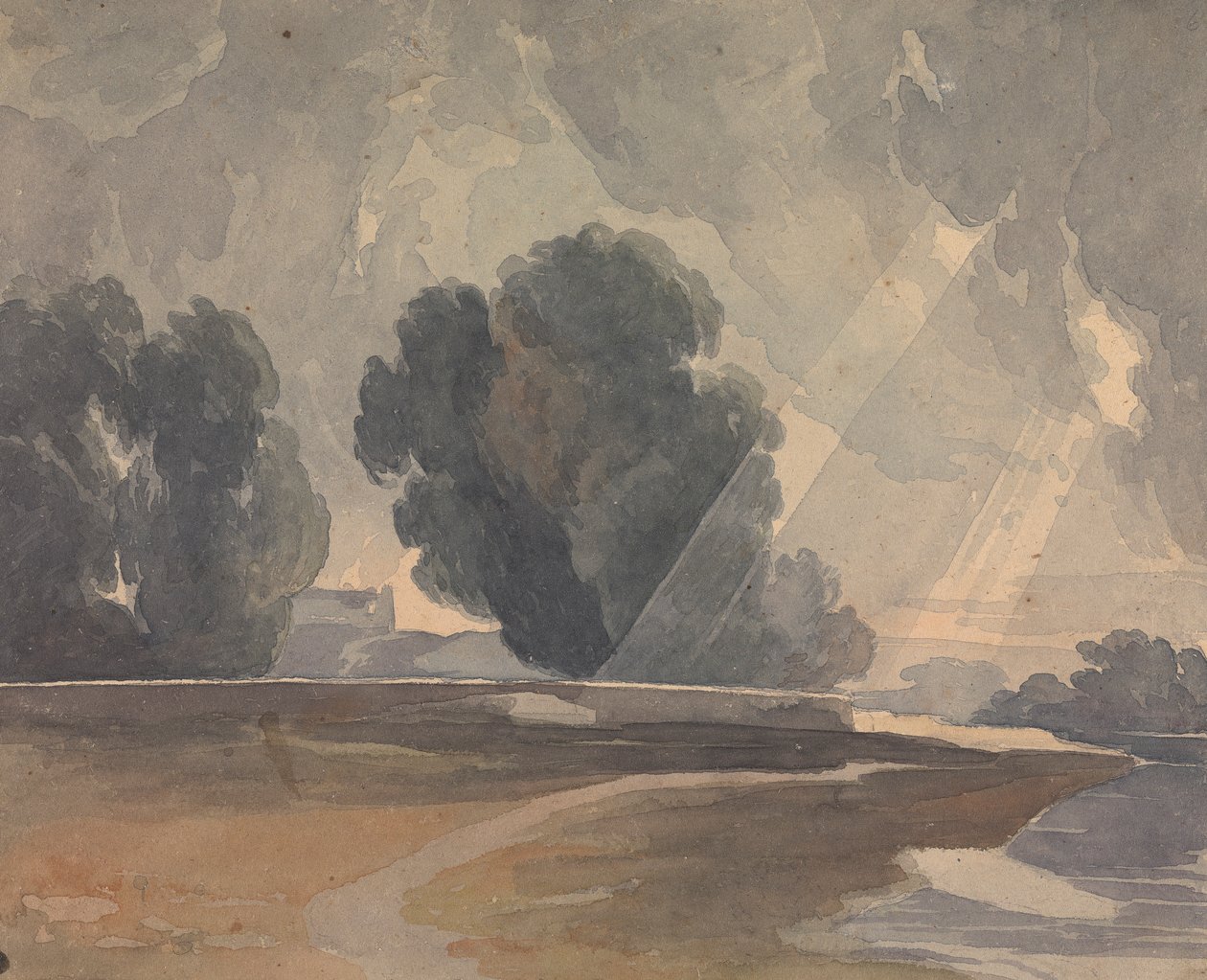 Landscape with Trees and Lake by Thomas Sully