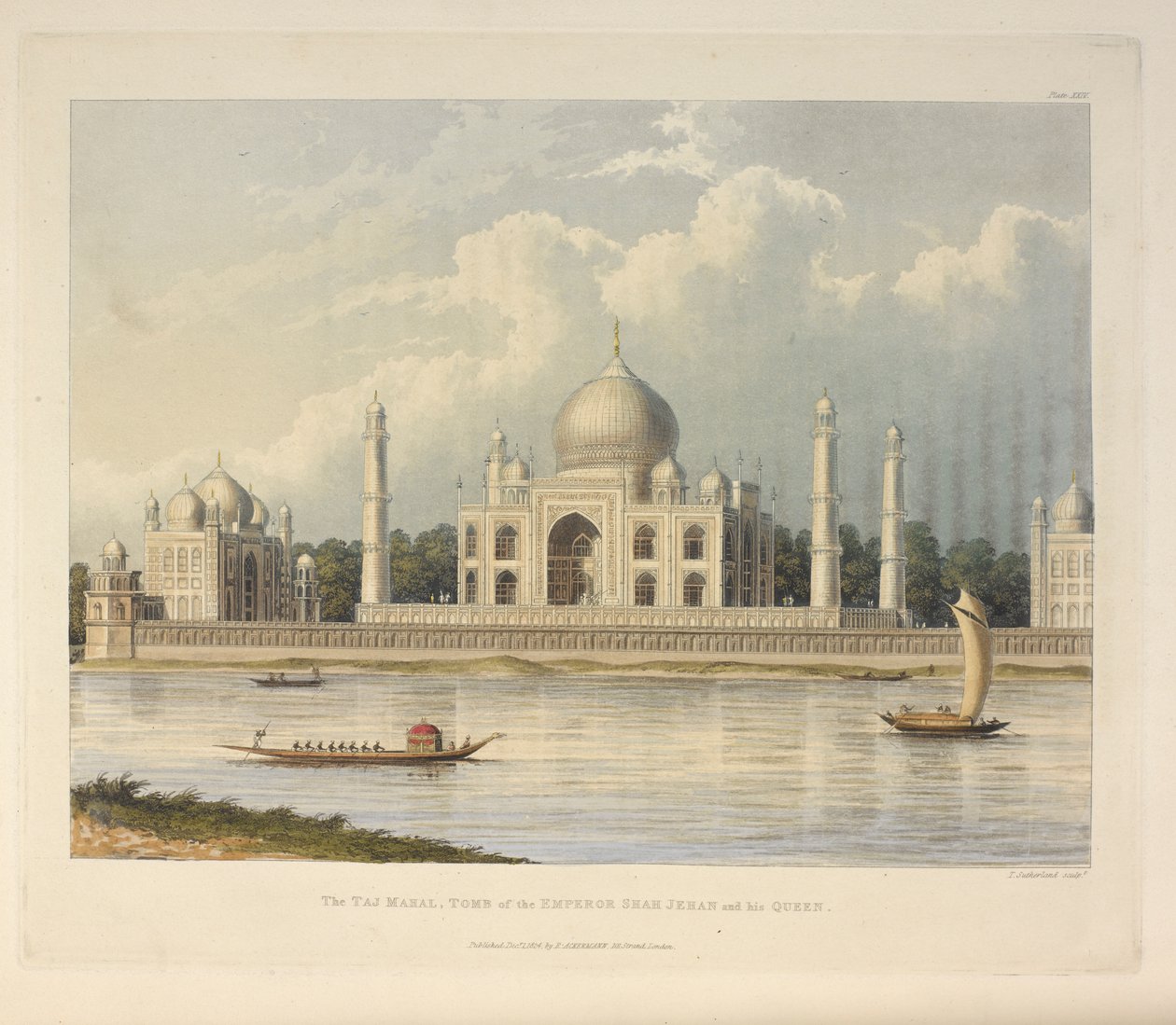 The Taj Mahal, Tomb of the Emperor Shah Jehan, illustration from 'A ...