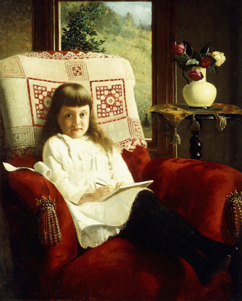 Mildred Wallace as a Young Girl by Thomas Waterman Wood