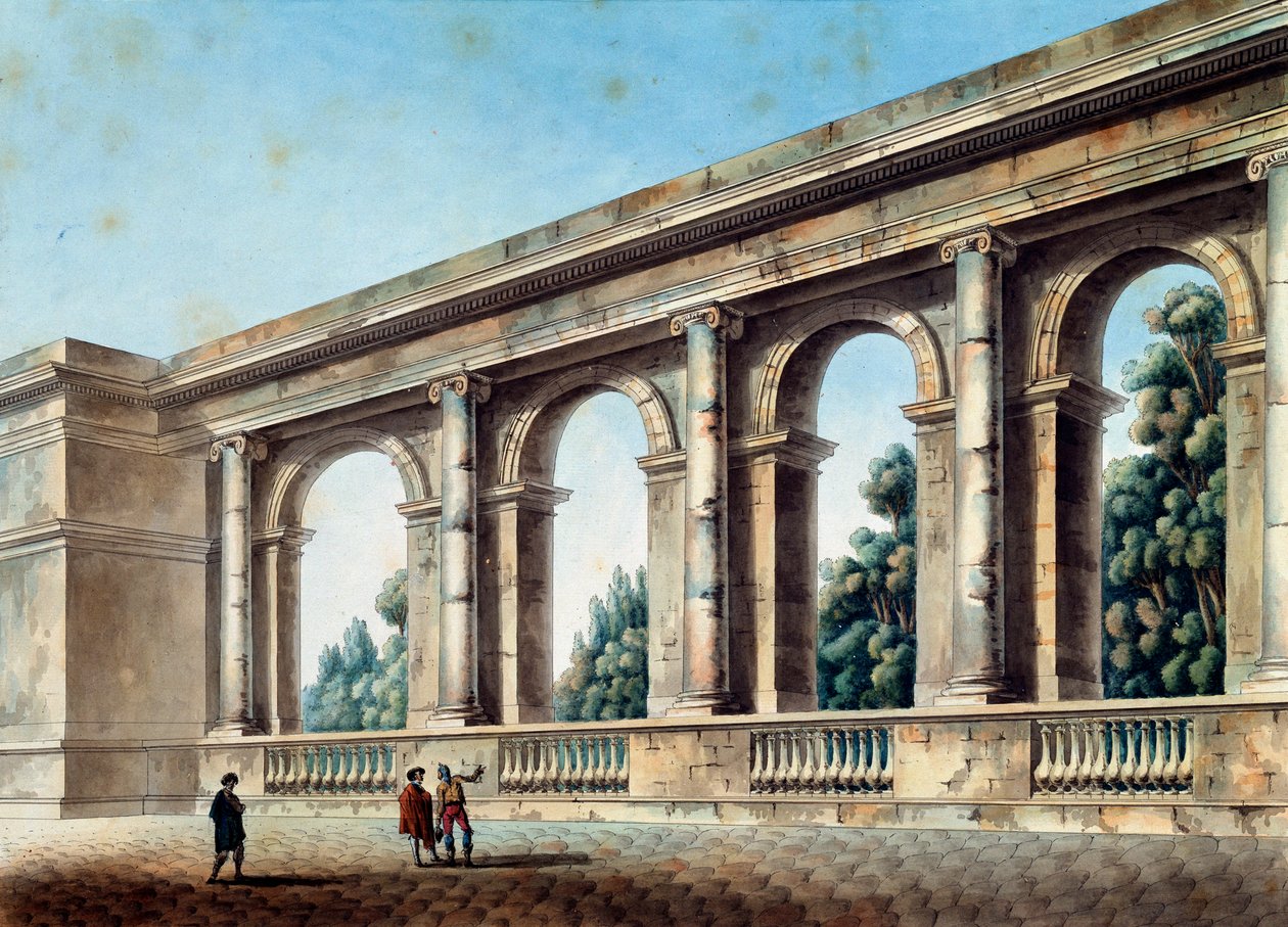 View of an Arched Gallery, c. 1791-c. 1794