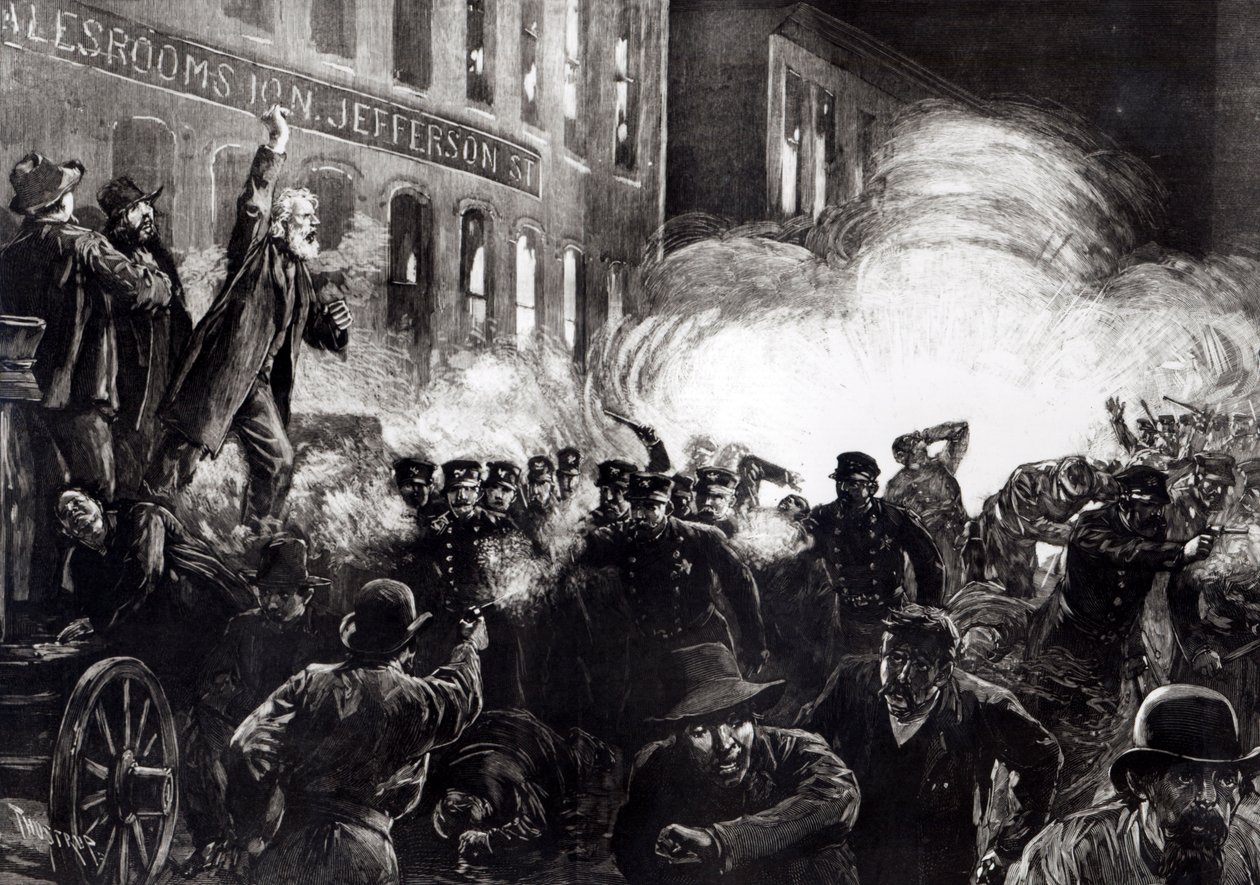 The Anarchist Riot in Chicago: A Dynamite Bomb Exploding Among the ...