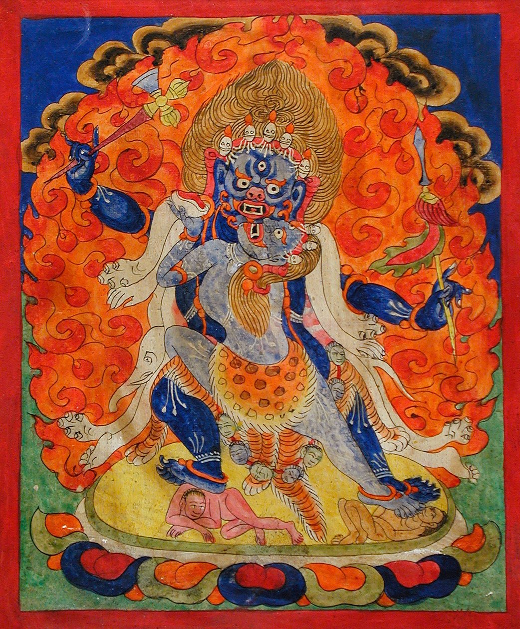 A Terrifying Deity in Yab-Yum by Tibetan School
