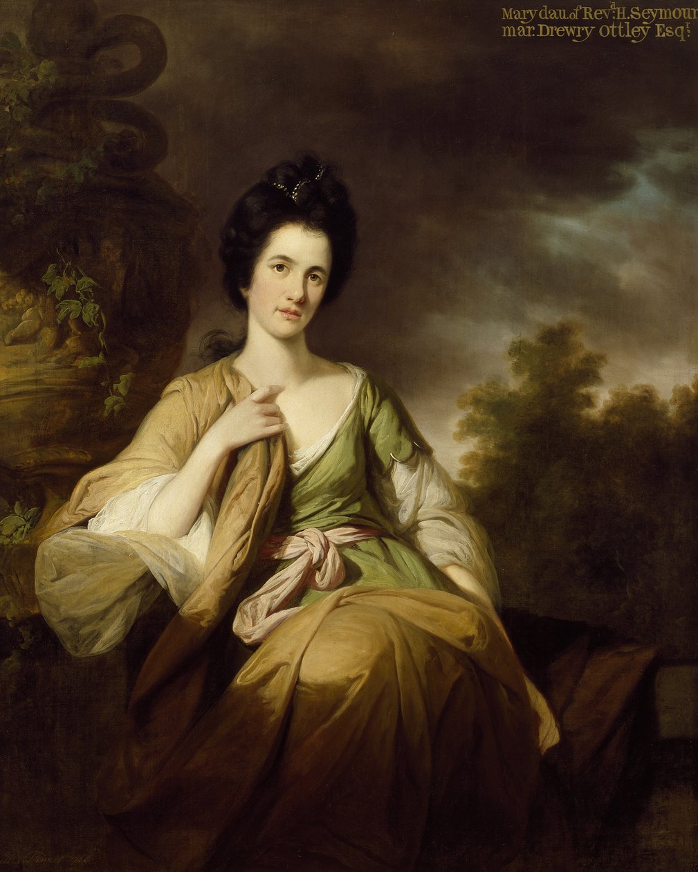 Mrs Drewry Ottley, 1768 by Tilly Kettle: Fine art print