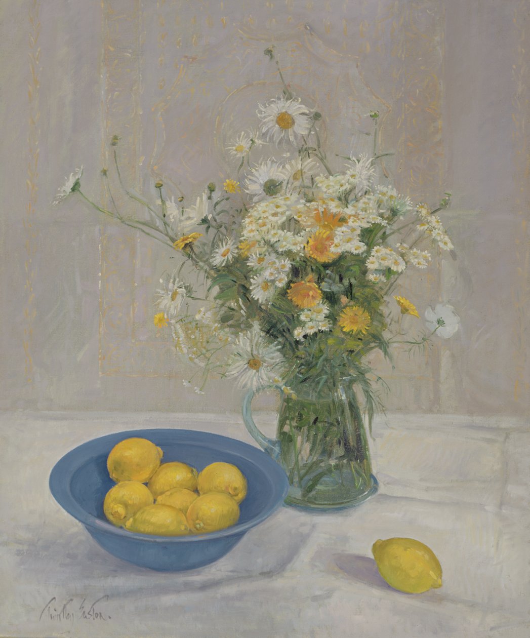 Summer Daisies and Lemons by Timothy Easton: Fine art print