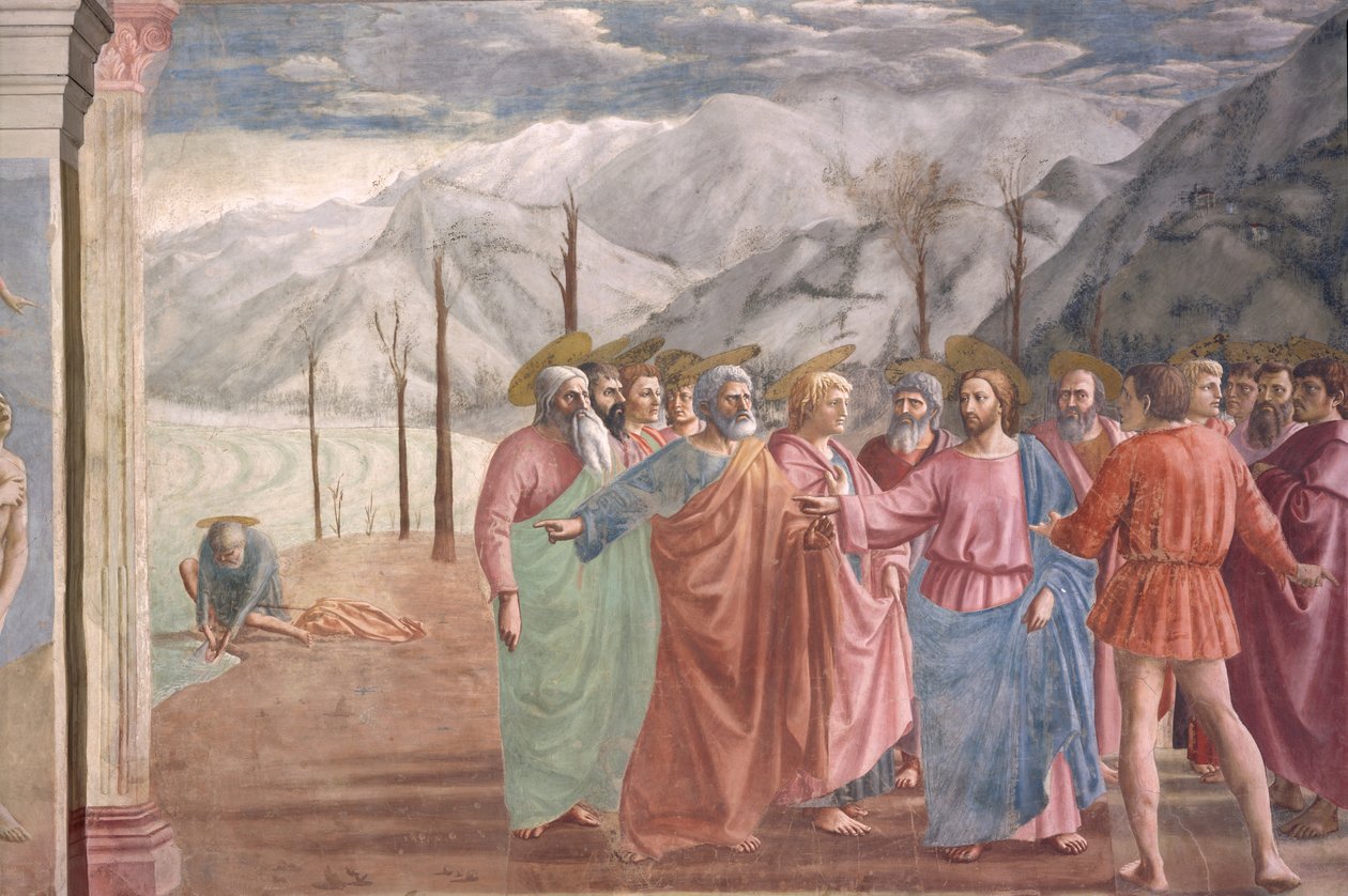 The Tribute Money, from the Brancacci Chapel (detail)