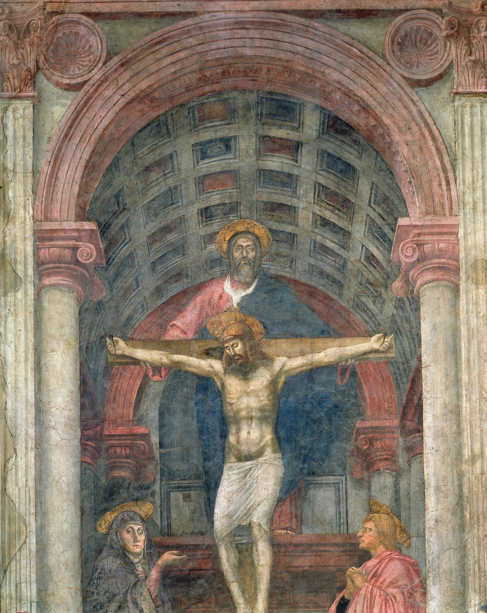 The Trinity (detail) by Tommaso Masaccio: Fine art print