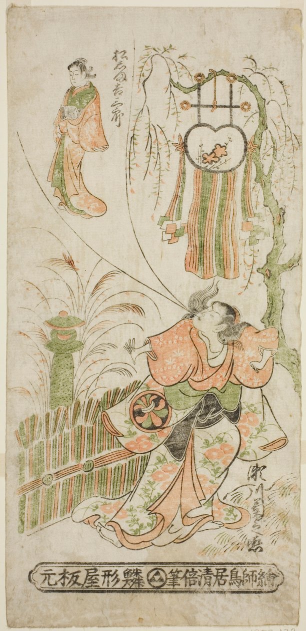 The Actors Segawa Kikunojo I as Ochiyo and Matsushima Kichisaburo as ...