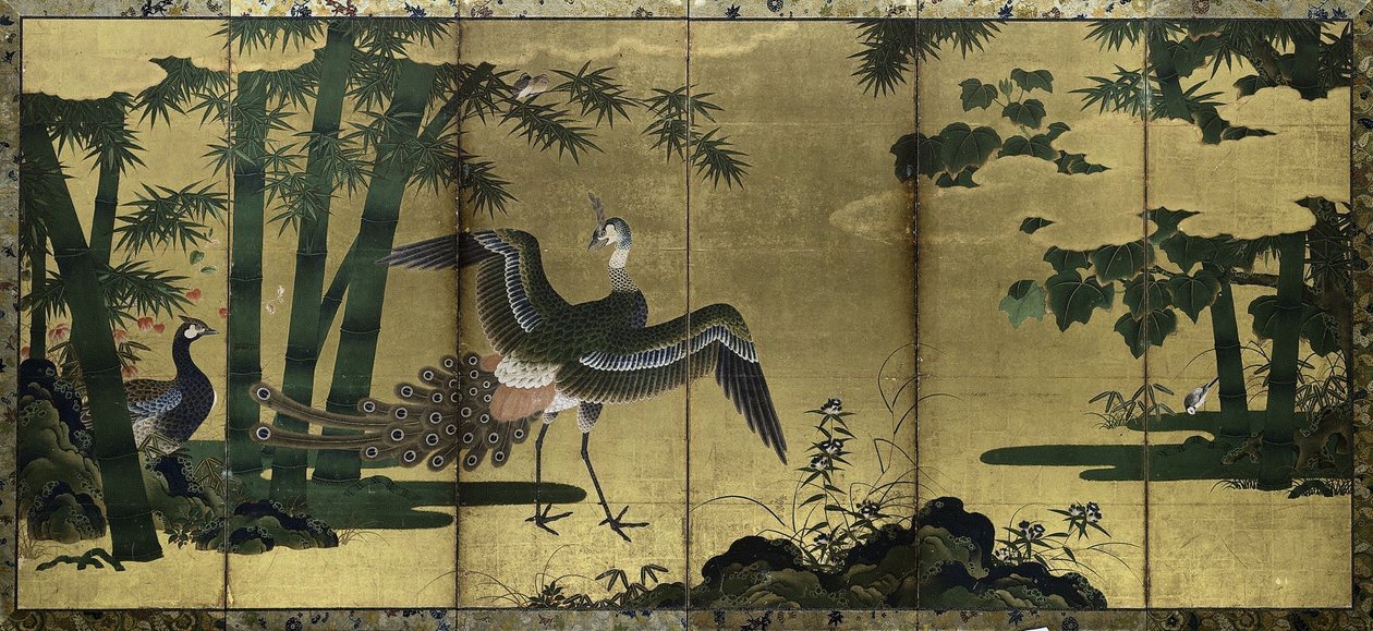 Peacocks and Bamboo by Tosa Mitsuyoshi: Buy fine art print