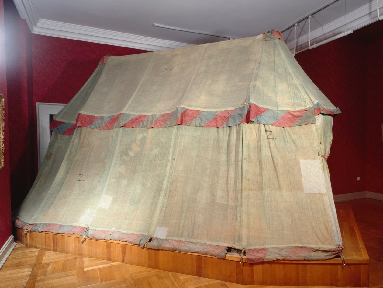 Exterior view of a Turkish Tent by Turkish School