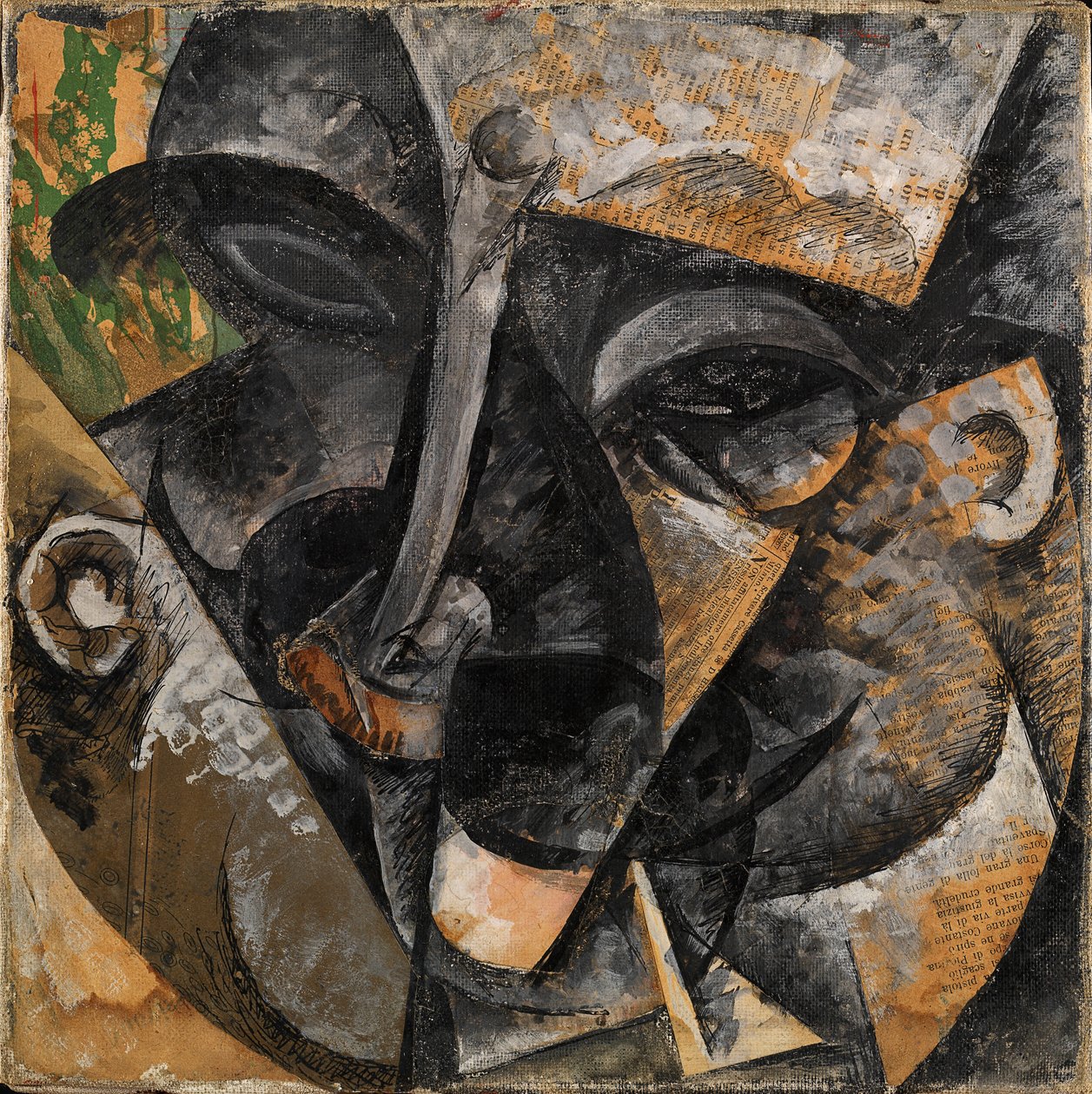 Dynamism of a Man's Head by Umberto Boccioni: Fine art print