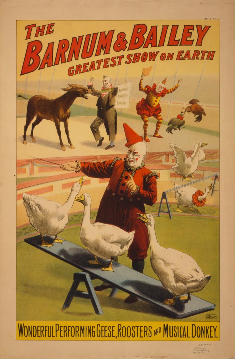 Barnum and Bailey Circus Poster, c.1900
