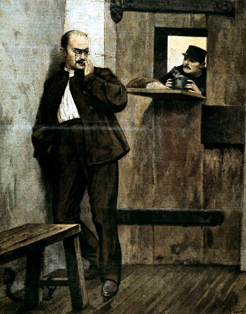 Alfred Dreyfus in Prison by Unbekannt: Buy fine art print