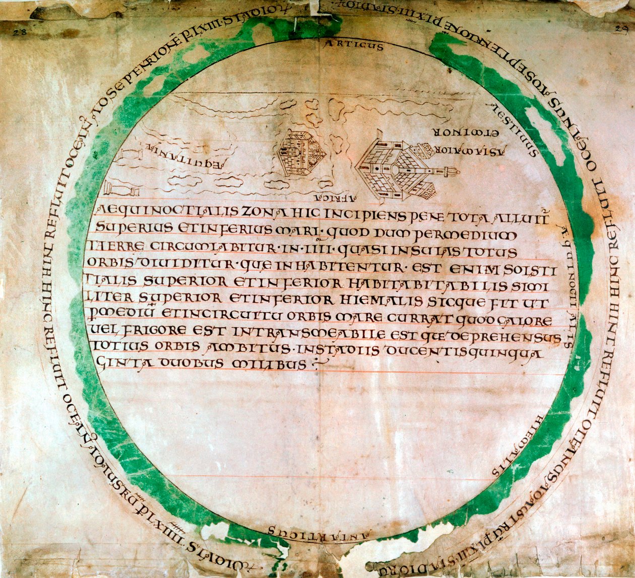 Anglo-Saxon World Map by Unbekannt: Buy fine art print